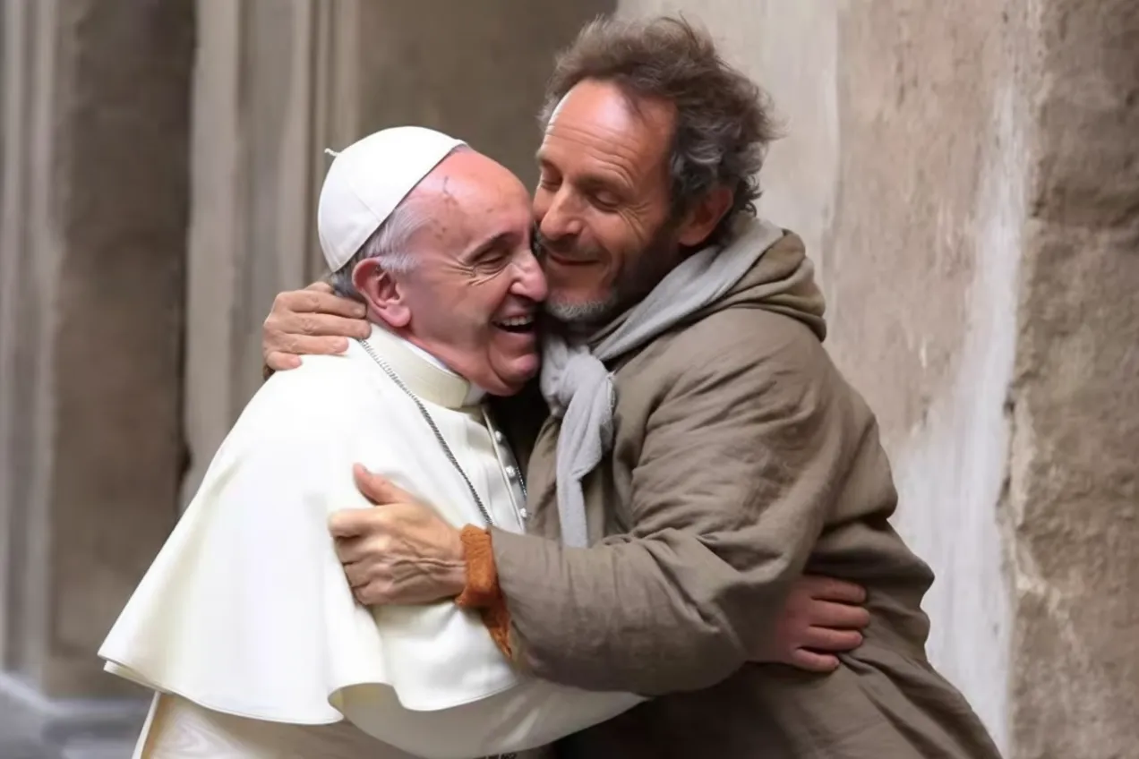 La rencontre secrète du pape avec un sans-abri