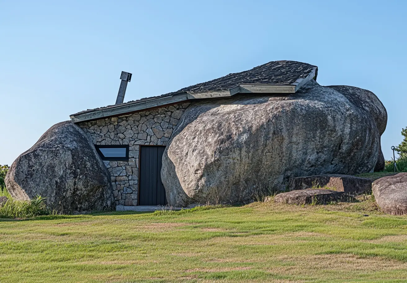 Tout le monde pensait que cette maison n'était qu'un rocher - jusqu'à ...
